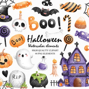 Halloween Clipart Bundle, Halloween Clipart, Halloween Costume, Pumpkin ...