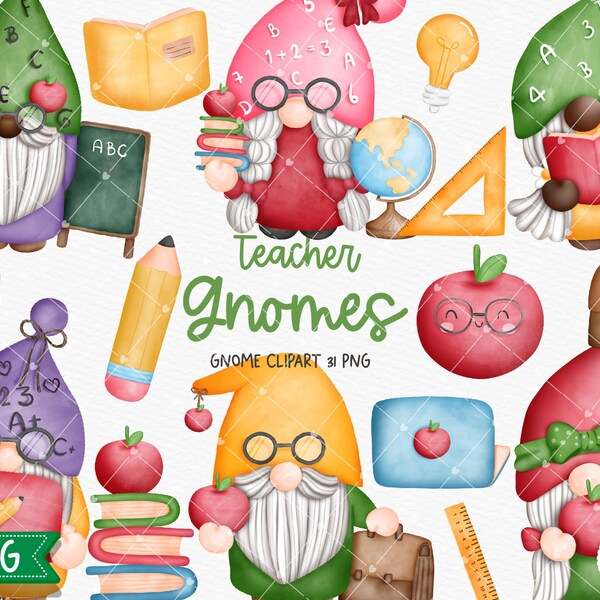 Gnomes Clipart - Etsy