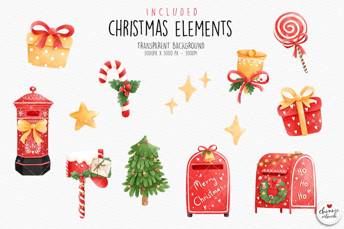 Christmas Mail Gnome Clipart Christmas Mail Clipart Gnome - Etsy