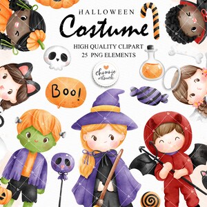 Halloween Clipart Bundle, Halloween Clipart, Halloween Costume, Pumpkin ...