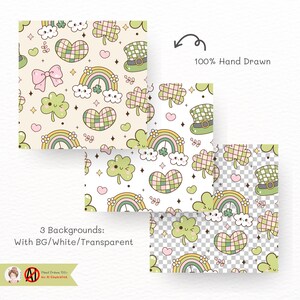 Groovy Retro St. Patrick’s Day Seamless Pattern, Vintage Shamrock ...