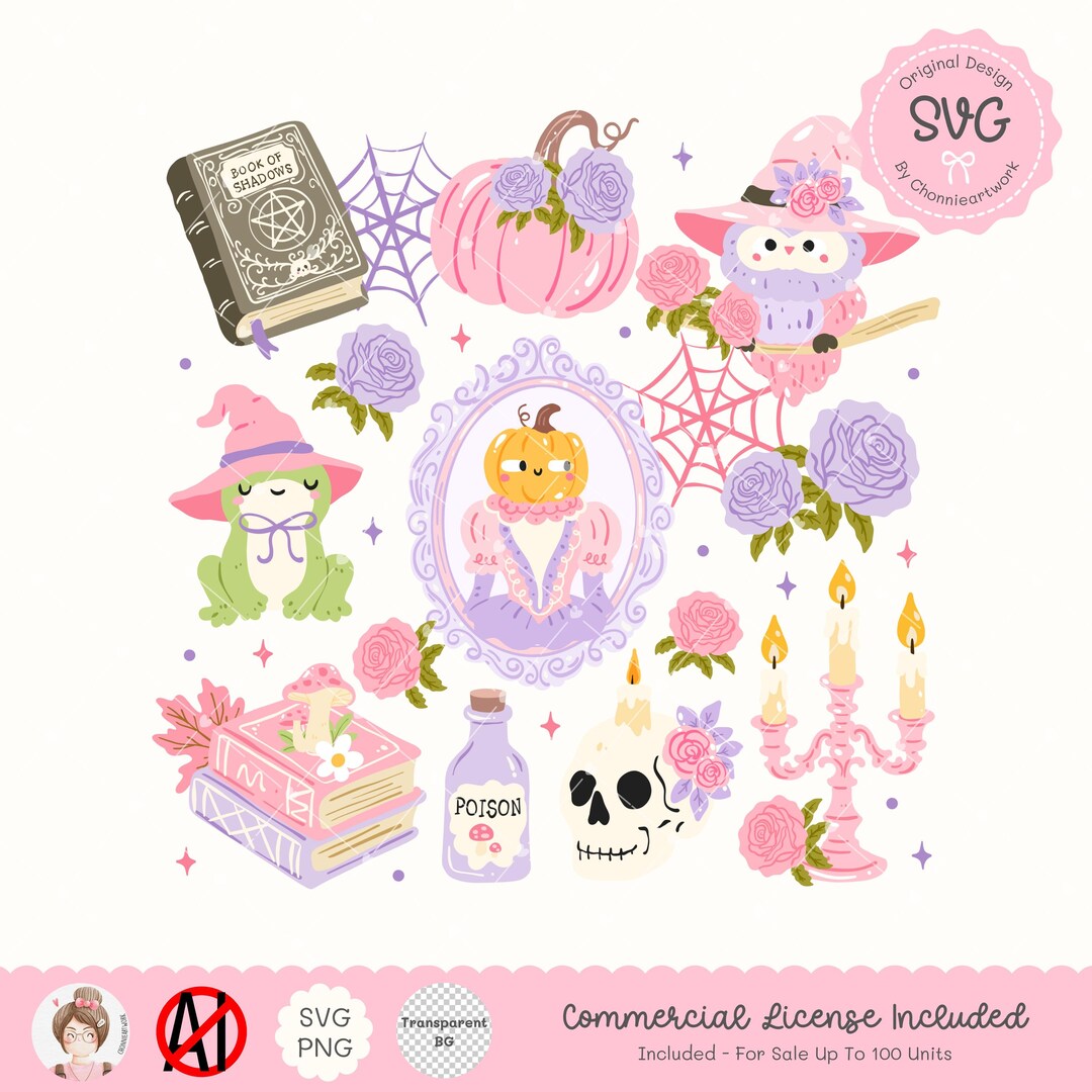 Witchy Halloween Clipart, Spooky Halloween, Halloween Aesthetics ...
