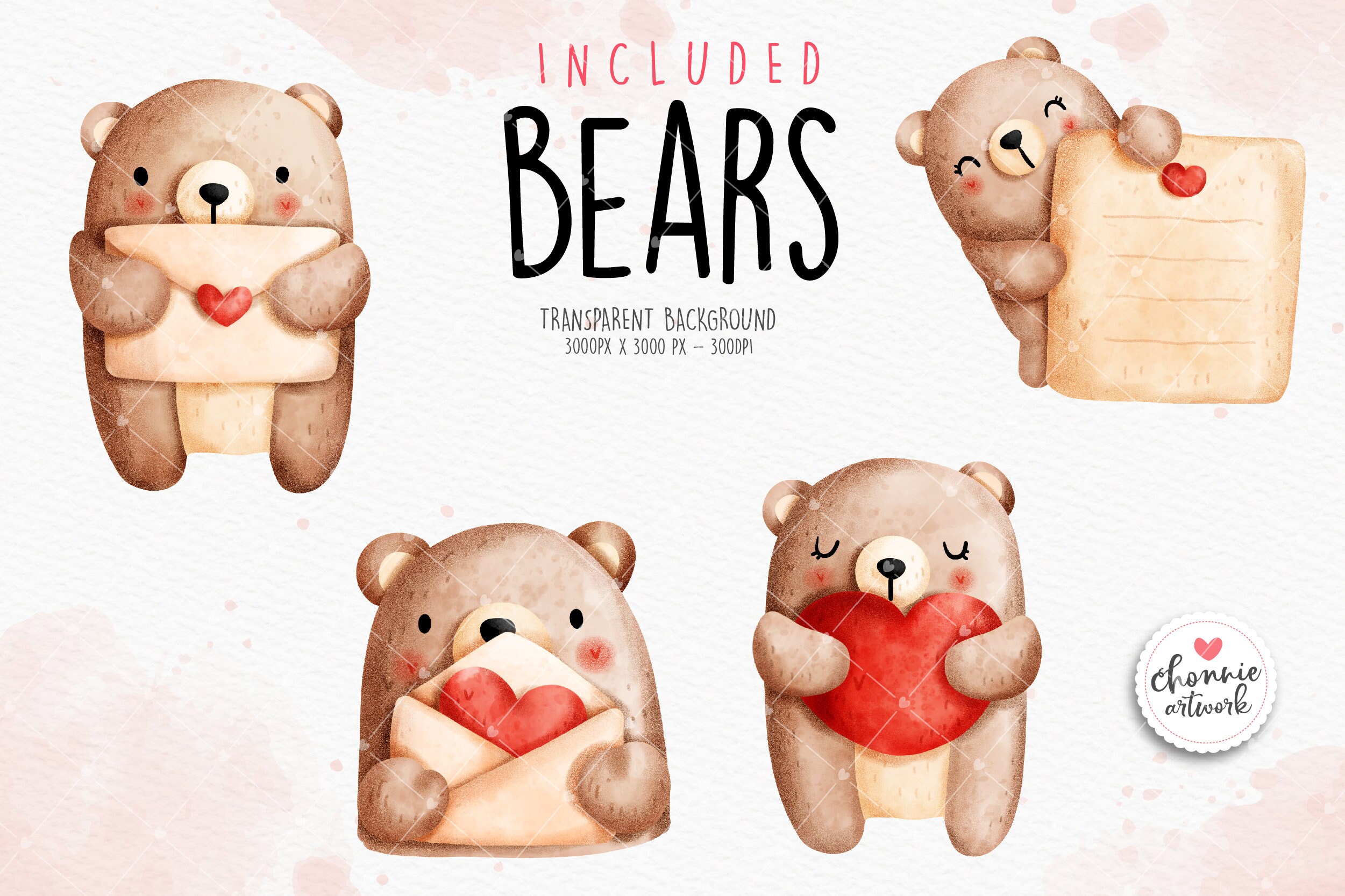 Valentine's Day Teddy Bear Teddy Bear Clipart Love - Etsy