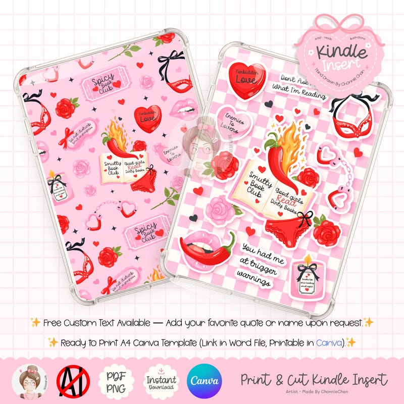 Kindle Black Art Stickers - Etsy