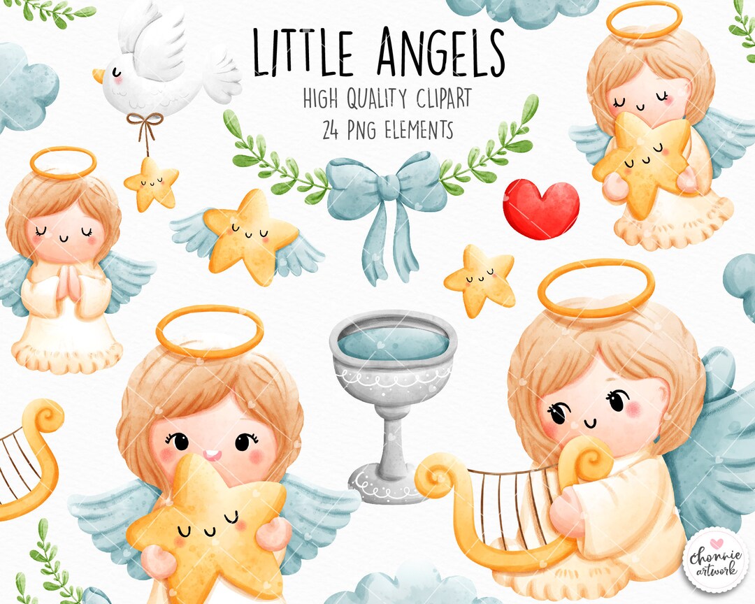 Little Angel Clipart, Angel Clipart, Heaven Clipart, Nativity Angel ...