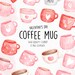 Valentine's Day Coffee Mug Clipart, Love Mug Clipart, Cup of Tea ...
