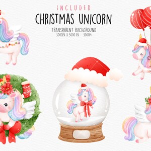 Christmas Unicorn Clipart, Christmas Clipart, Unicorn Clipart ...