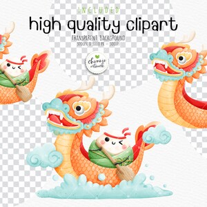 Dragon Boat Festival Clipart, Dragon Boat Clipart, Chinese Festival ...