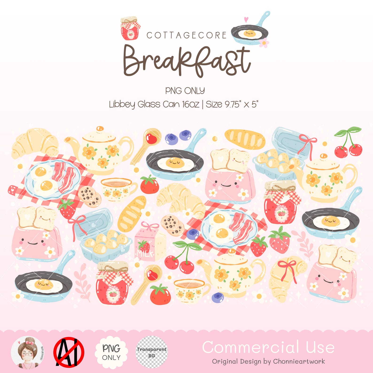 Breakfast Cup Wrap, Food Cup Wrap, Cute Breakfast PNG, Breakfast ...