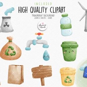 Earth Day Clipart, Environment Clipart, Love Earth Clipart, Eco ...