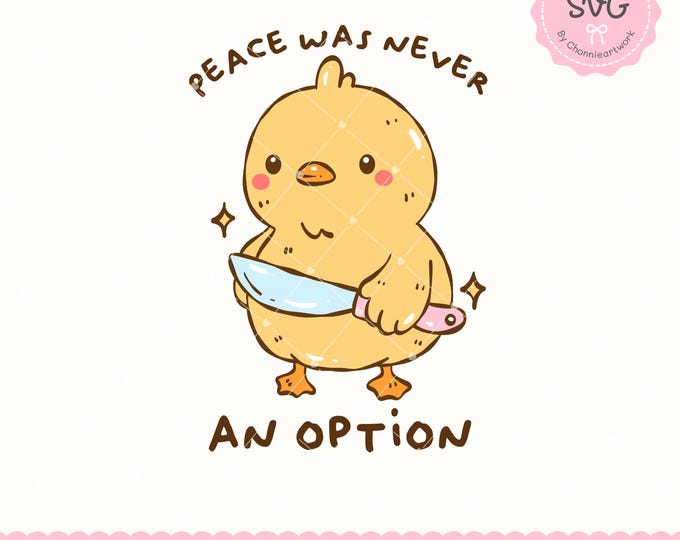 Chick With Knife | Funny Clipart | Digital Download | PNG, JPG, SVG ...