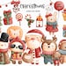 Christmas Clipart Bundle, Christmas Clipart, Santa Clipart, Christmas ...