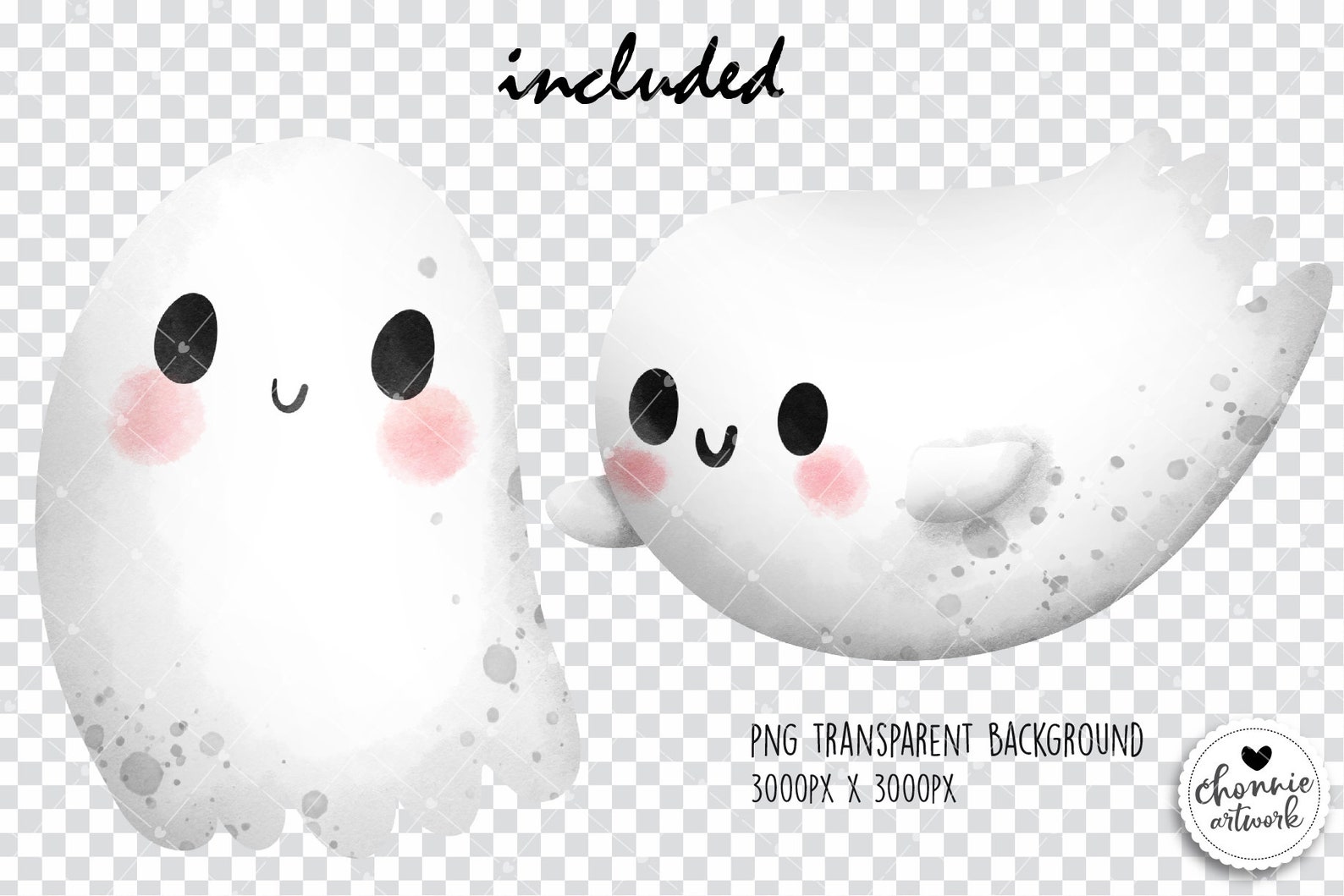 Ghost Clipart Cute Ghost Clipart Halloween Clipart Cute - Etsy