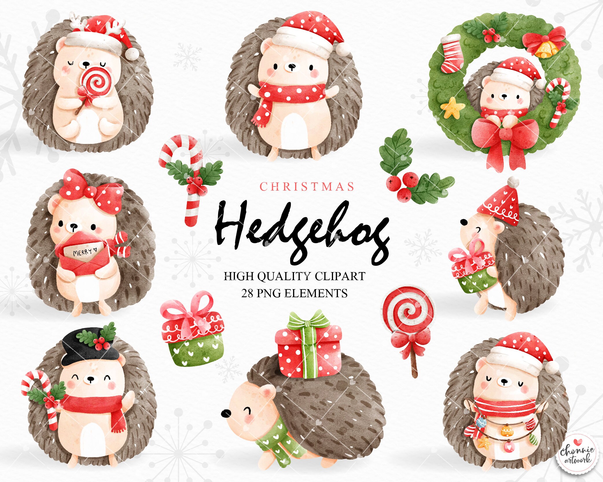 Christmas Clipart Bundle, Christmas Clipart, Santa Clipart, Christmas ...
