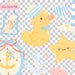 Nautical Summer Clipart, Cute Nursery Summer PNG, Kawaii Ocean Animal ...