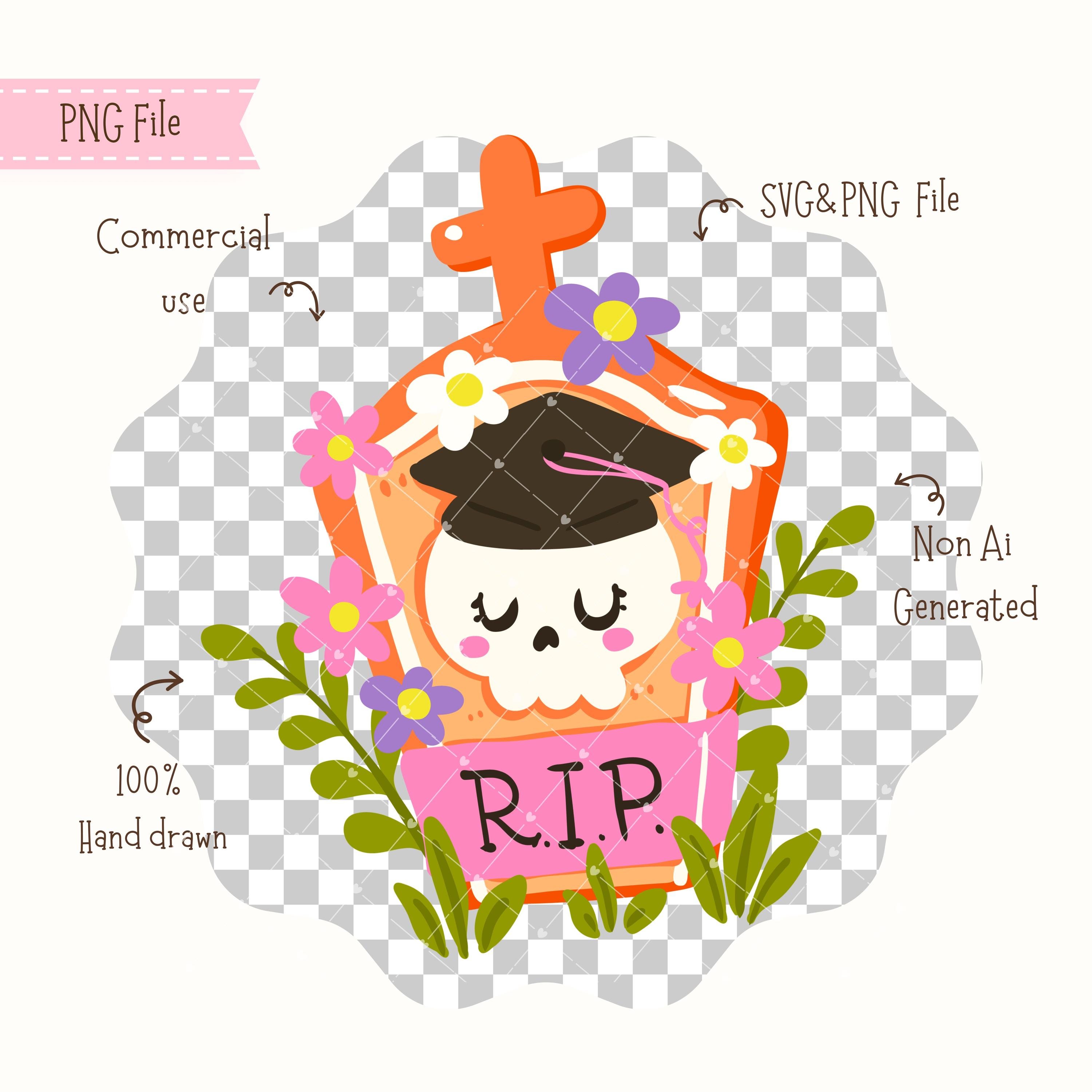 Back to School Halloween Clipart, Spooky Study Vibes, Kawaii Ghost ...