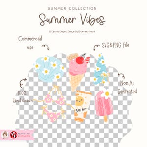 Girly Cute Summer PNG Clipart Set Cute, Summer Girly Clipart, Summer ...