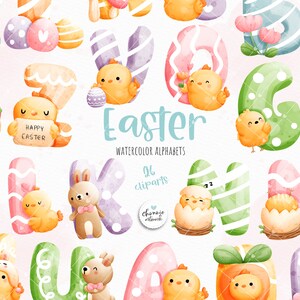 Easter Alphabet, Rabbit Alphabet, Easter Alphabet, Easter Chicken ...