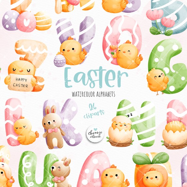 Easter Alphabet - Etsy