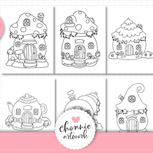 Gnomes House SVG, Gnome House Digital Stamps, House of Gnomes Clipart ...