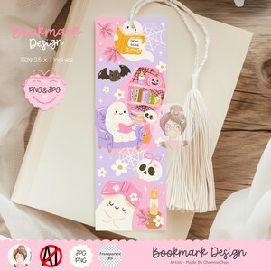 Cute Halloween Bookmark, Halloween Bookish Bookmark, Halloween ...