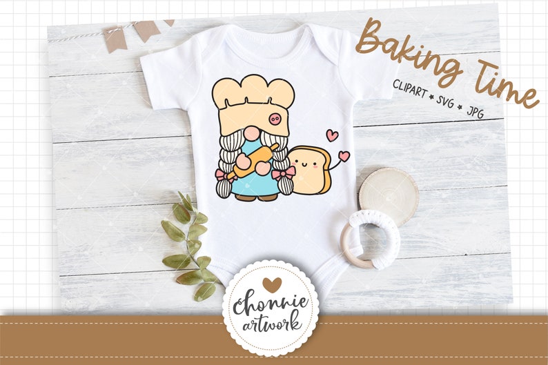 Baker Gnome SVG Chef Gnomes SVG Baker Gnome Clipart Cooking - Etsy