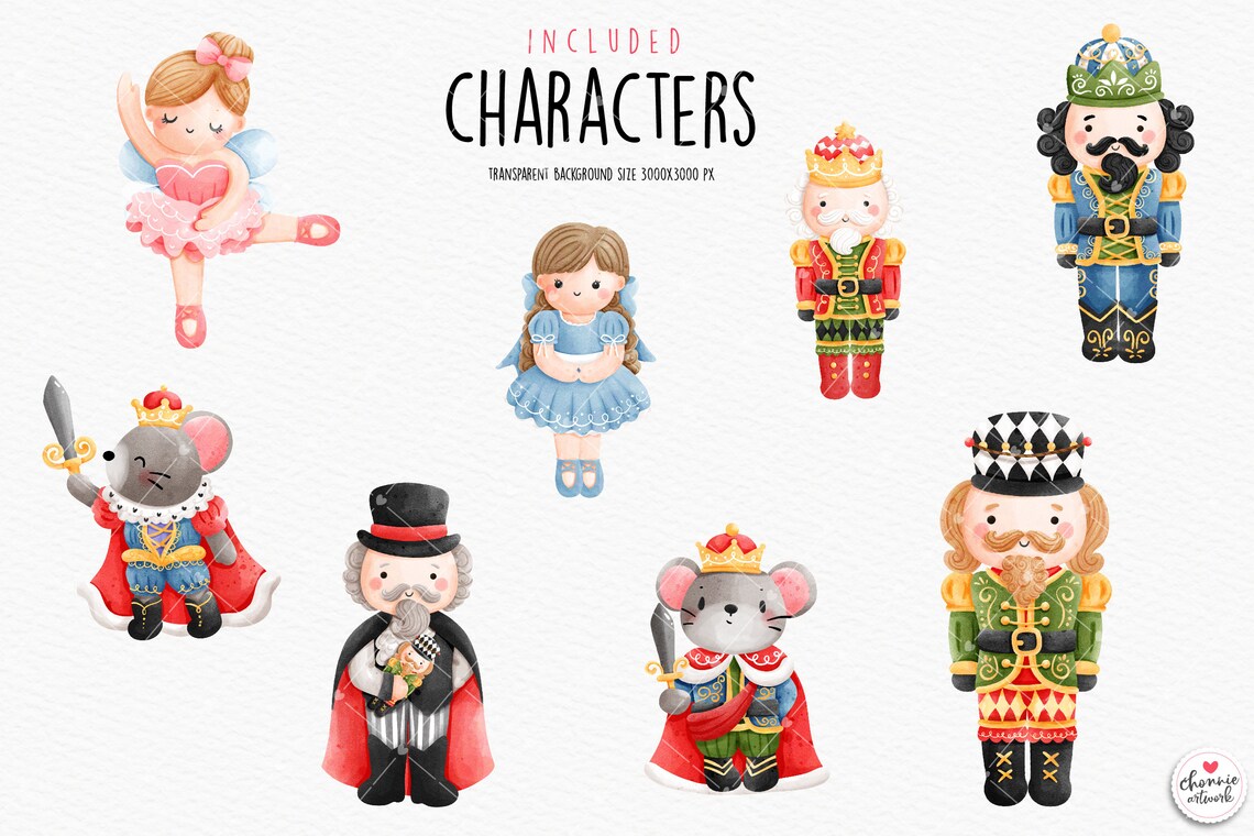The Nutcracker Clipart Nutcracker Ballet Clipart Nutcracker - Etsy
