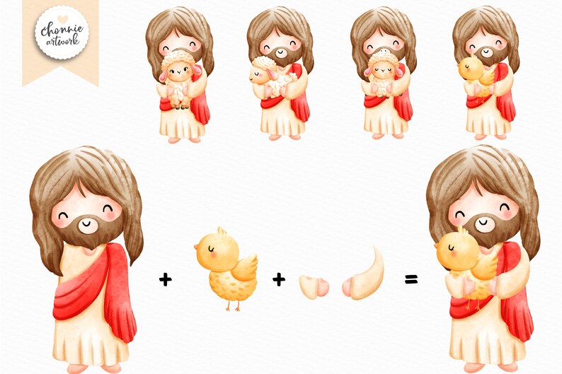 Easter Story Clipart Easter Christian Clipart Jesus Clipart - Etsy