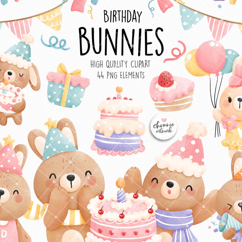 Birthday Clipart - Etsy
