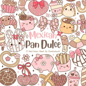 Mexican Pan Dulce Clipart PNG SVG, Sweet Bread, Concha Clipart, Mexican ...