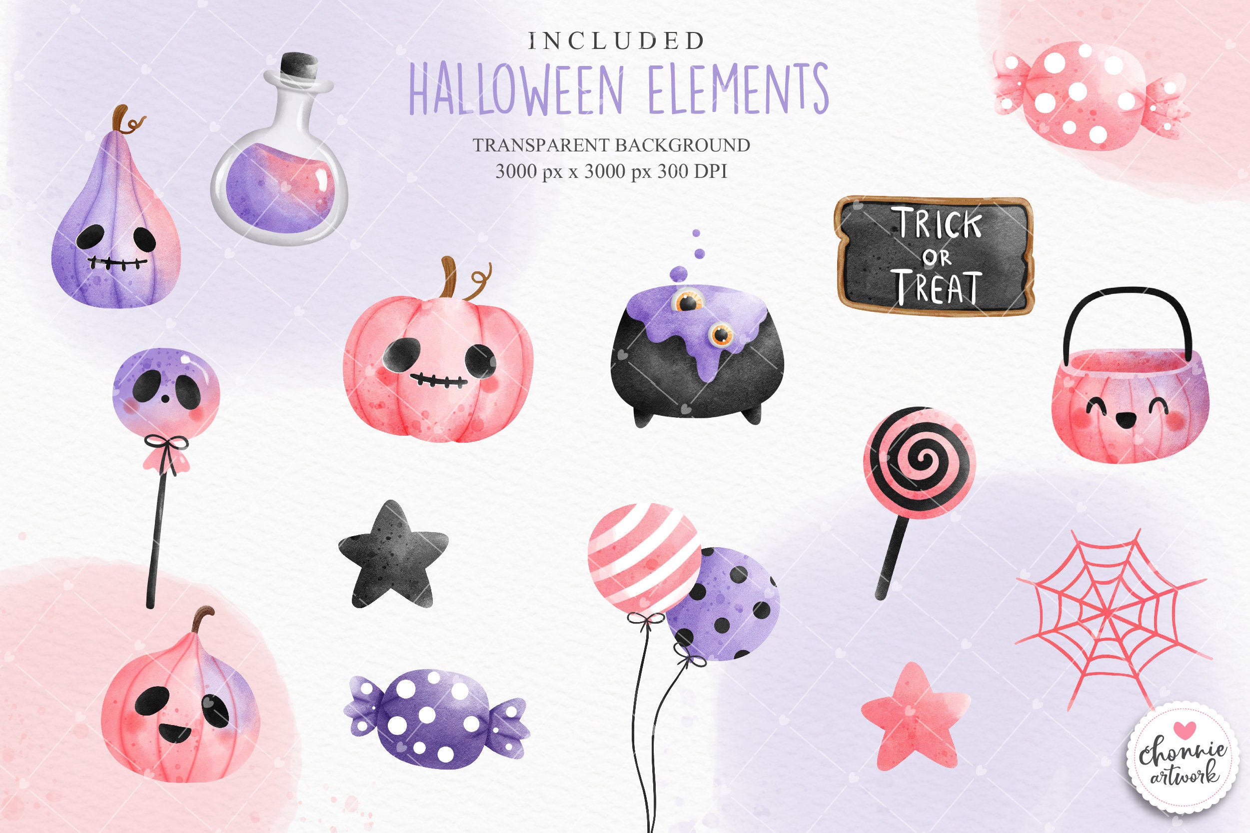 Pink Halloween Gnomes Clipart Pink Halloween Clipart Pink - Etsy