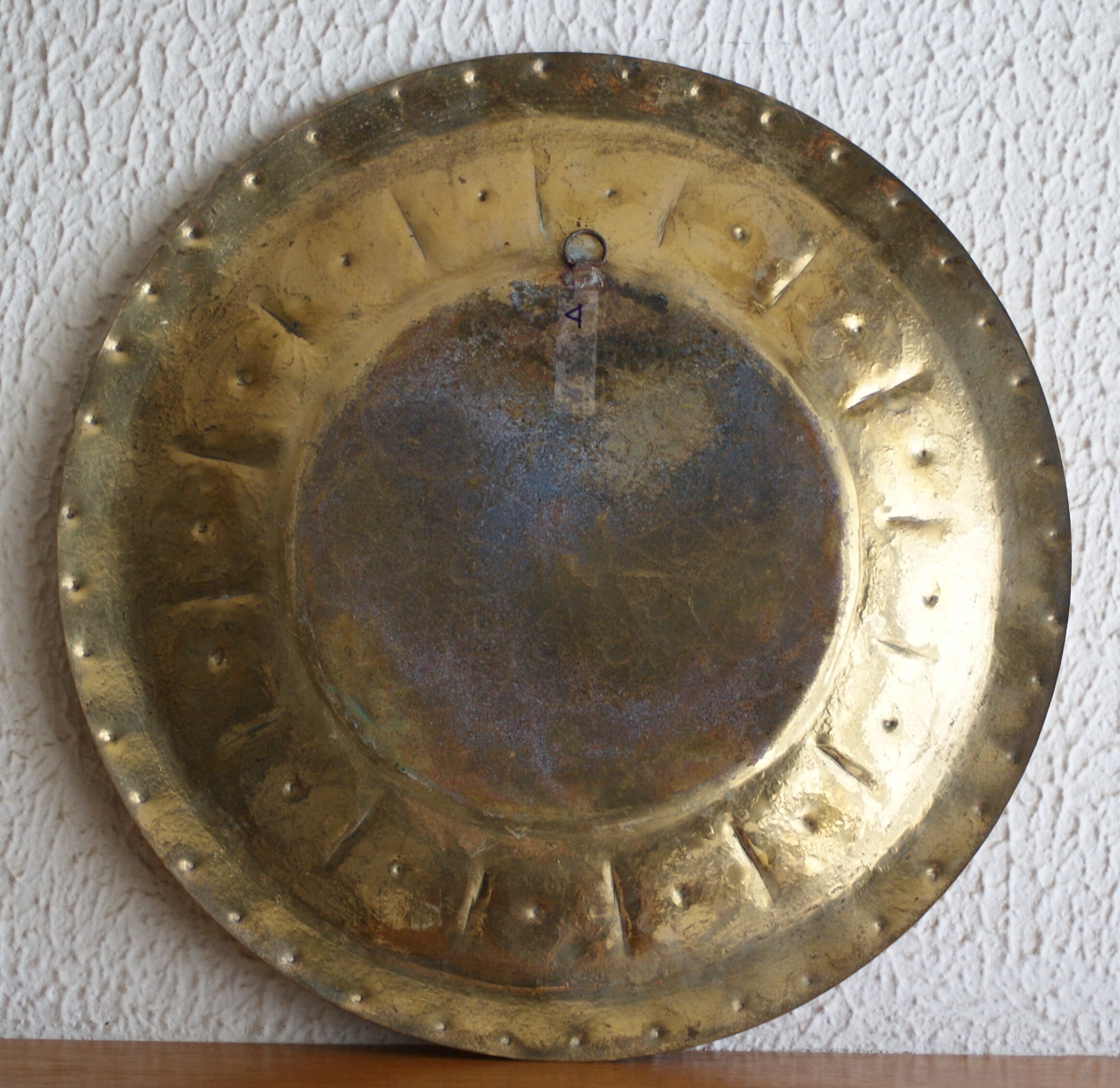 Antique Handcrafted 1940s Damascus Brass/bronze Decorative Disc - Etsy