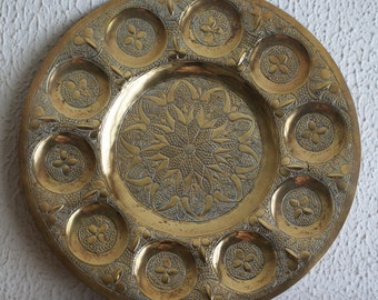 Antique Handcrafted 1940s Damascus Brass/bronze Decorative Disc - Etsy