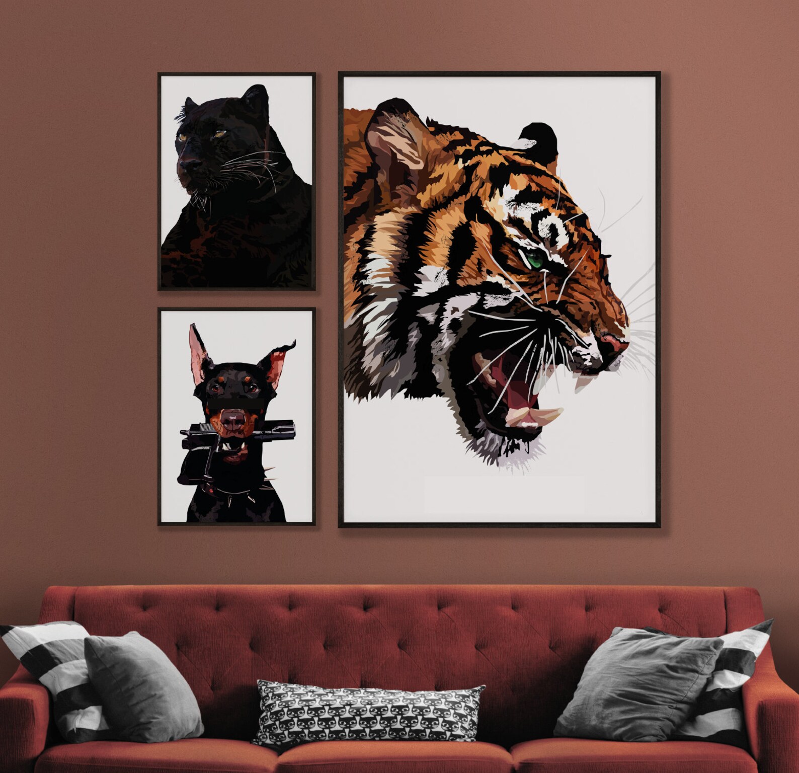 Luxury Tiger Fashion Print - Etsy