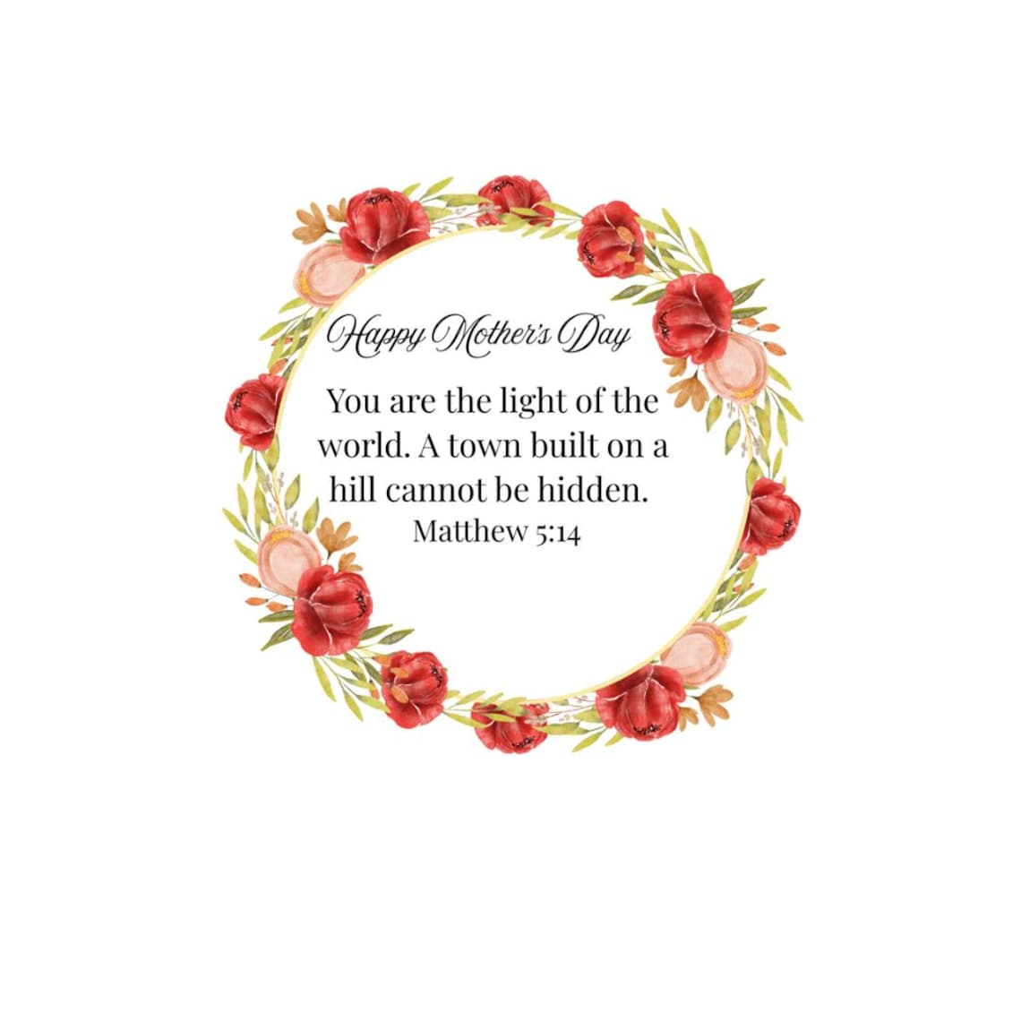 Floral Mothers Day Bible Verse Cards, Mother's Day Bible Cards ...