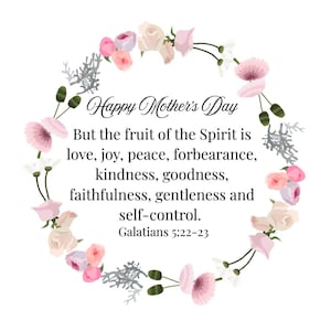 Floral Mothers Day Bible Verse Cards, Mother's Day Bible Cards ...