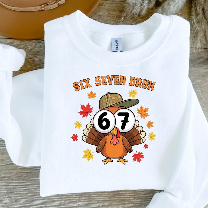 Funny Six Seven Thanksgiving Meme Png, 6 7 Bruh Turkey Png,six Seven ...