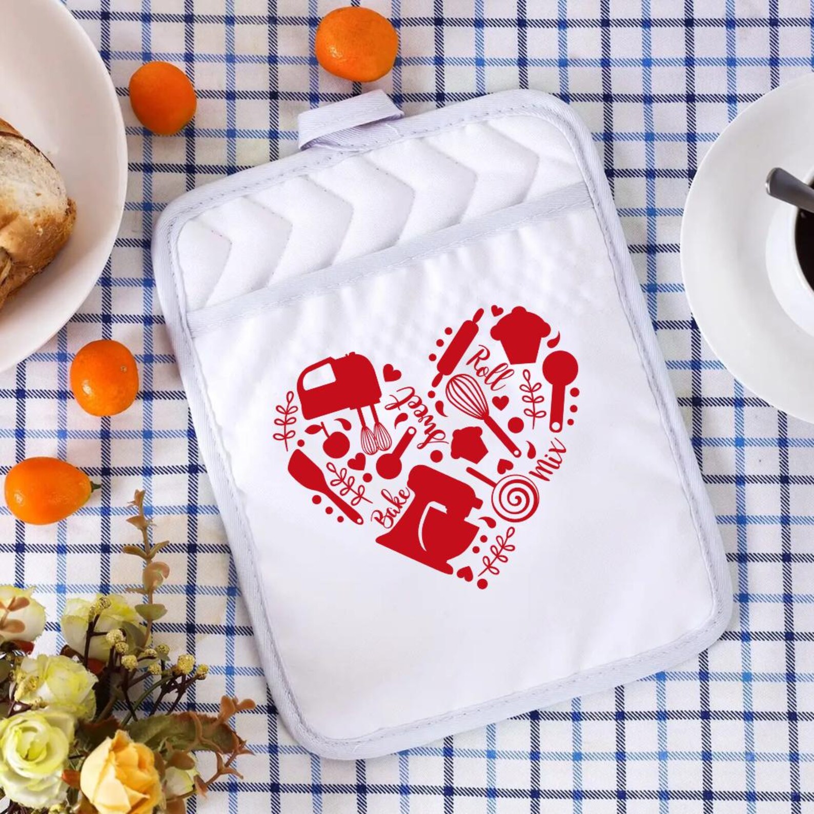 Valentine Pot Holder Svg Bundle, Love, Oven Mitt Svg ,kitchen Quotes ...