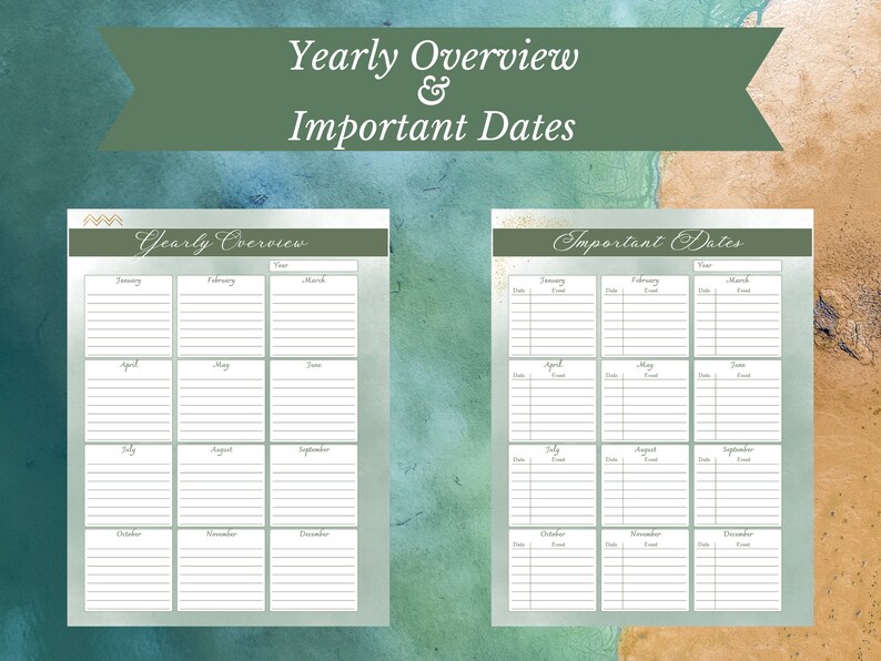 2023-2024 Digital Monthly Planner Calendar Daily Planner - Etsy