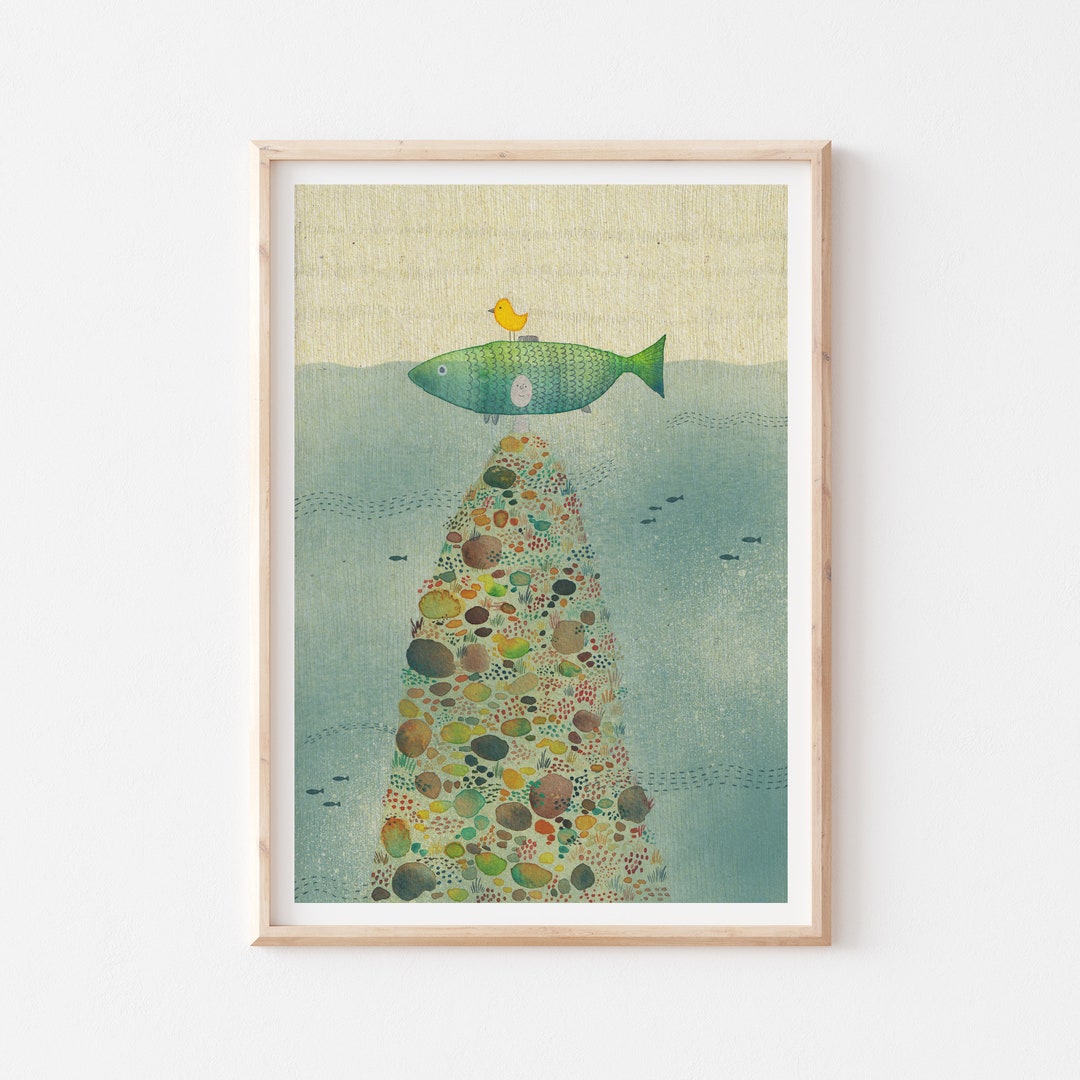 What's Underneath/a4 Art Print/ A5 Art Print/giclee Print/watercolour ...