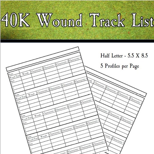 Wound Tracker - Etsy