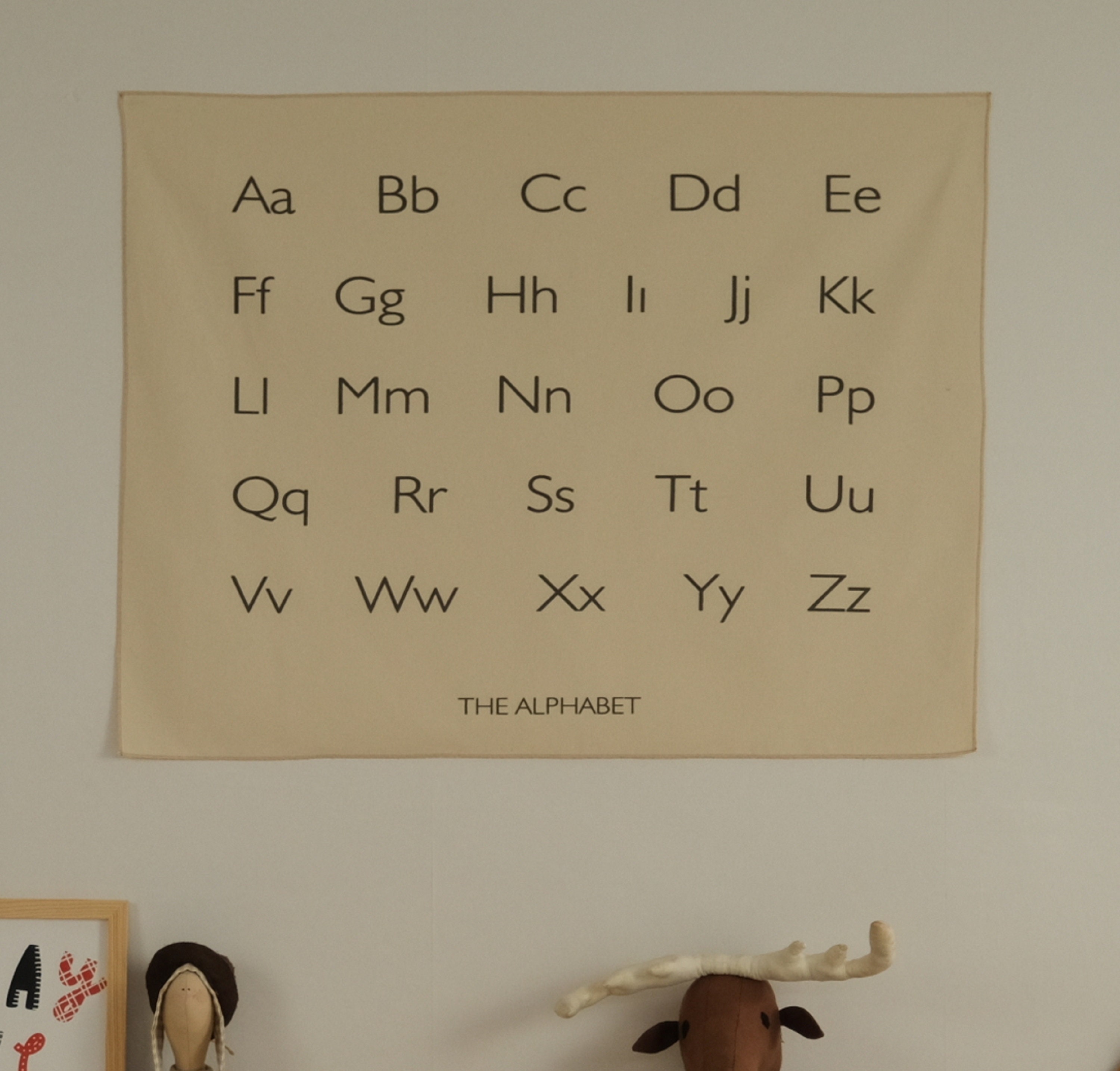 Alphabet Tapestry Organic Cotton Fabric Tapestry Kid Room - Etsy