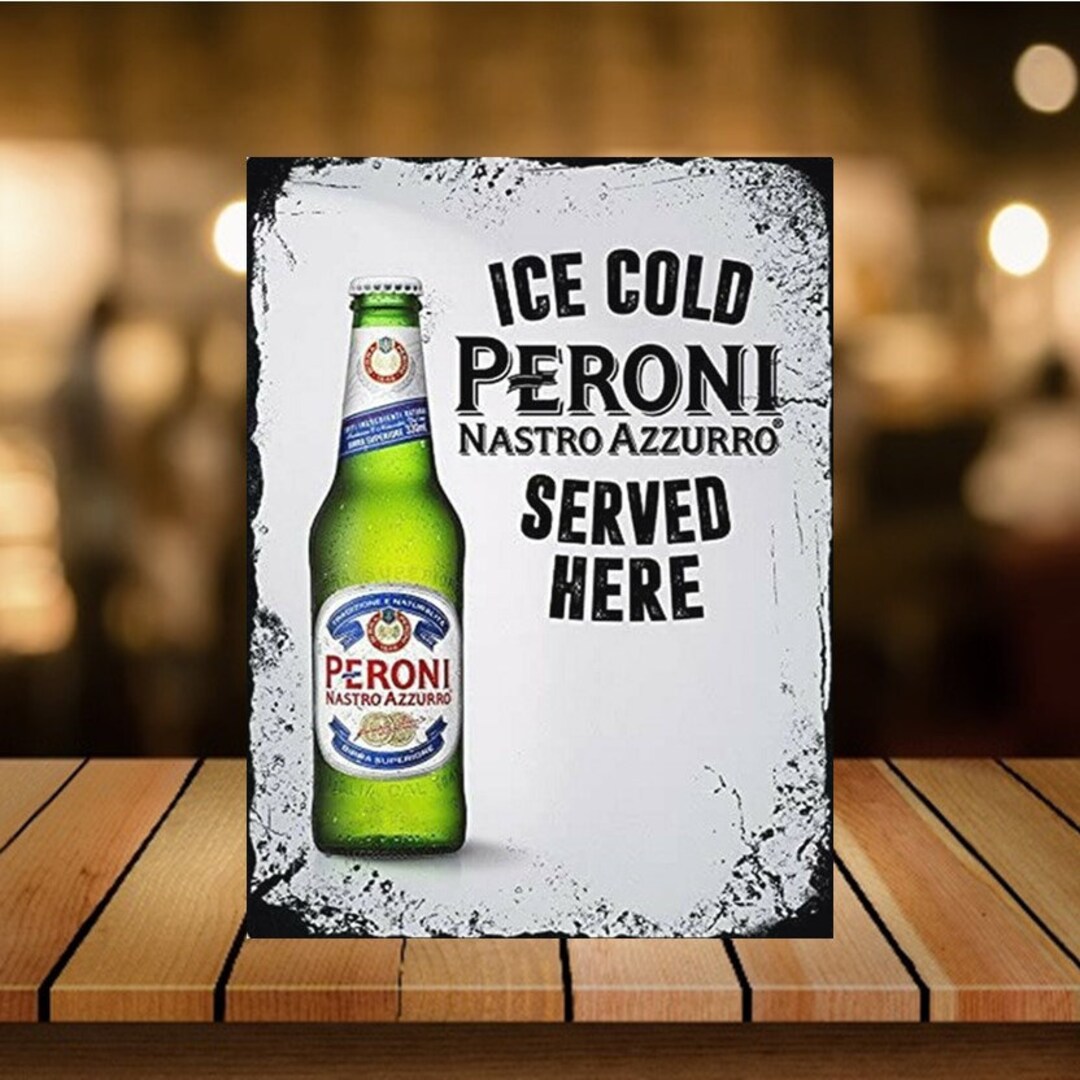 Peroni Lager Beer Metal Wall Sign. Retro Vintage Man Cave Home - Etsy