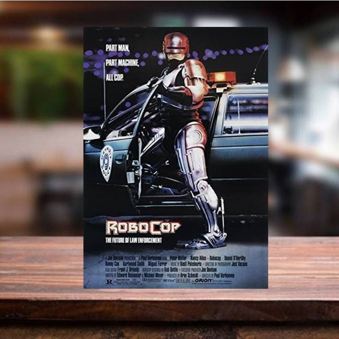 TV Movie Robocop Metal Wall Sign. Retro Vintage Man Cave Home Bar Beer ...