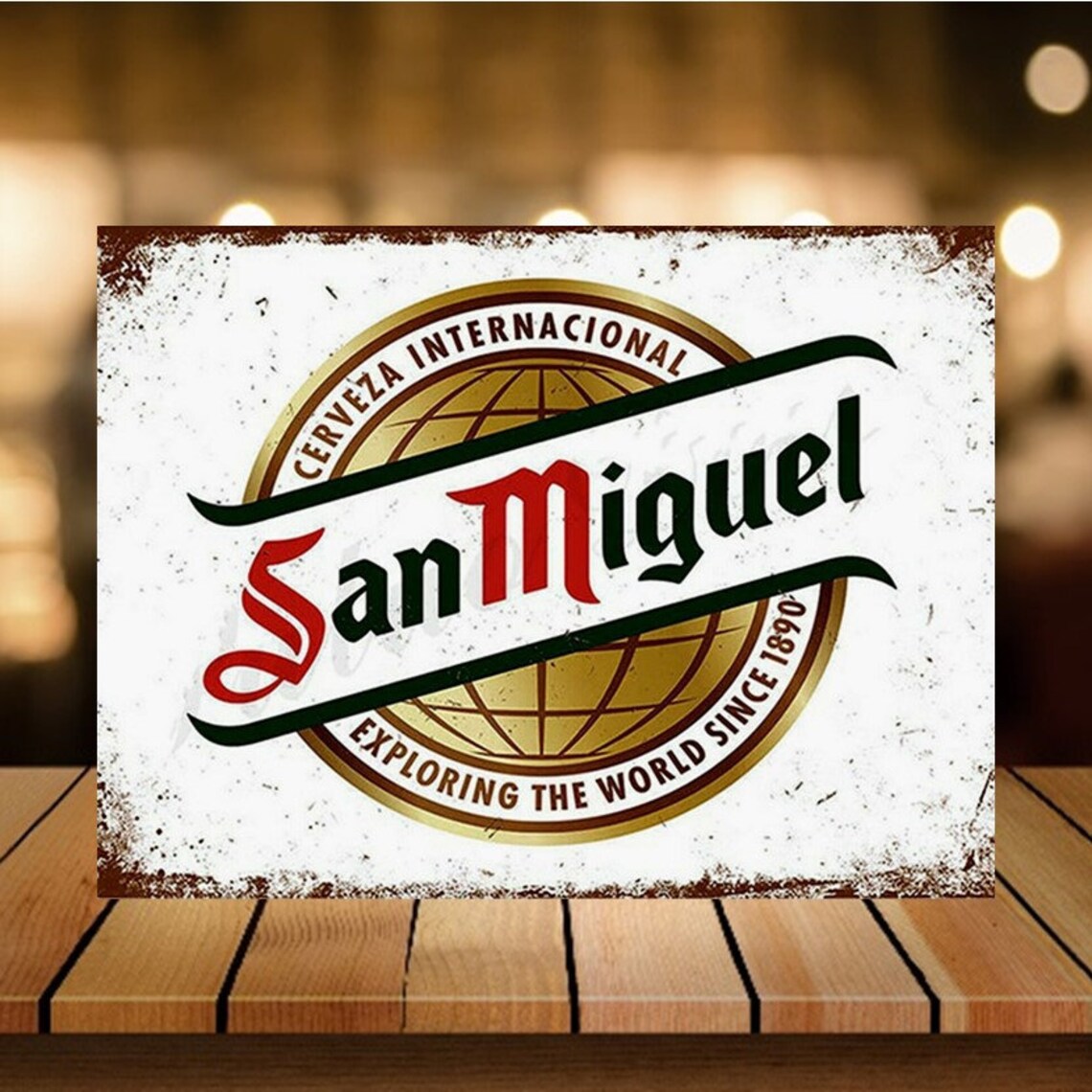 San Miguel Lager Metal Wall Sign. Retro Vintage Man Cave Home | Etsy UK