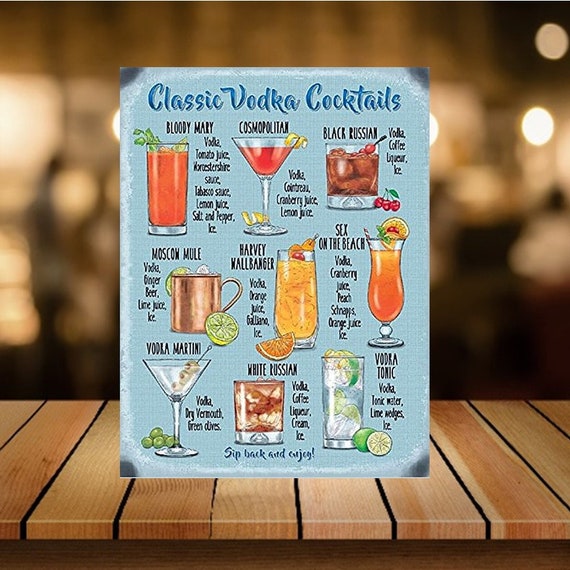 Vodka Cocktails Menu