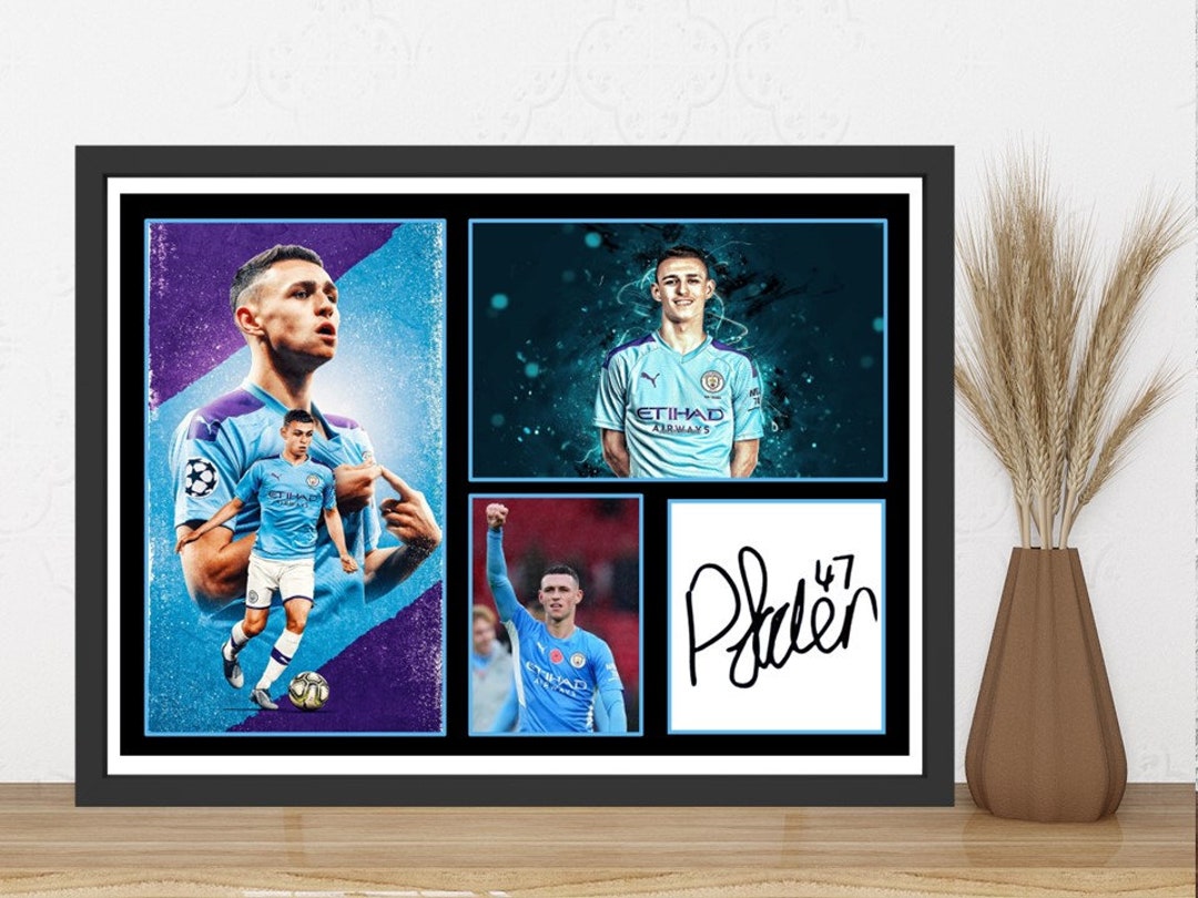 Phil Foden Signed Photo Print Unframed Modern Wall Art A5 A4 A3 and A5 ...