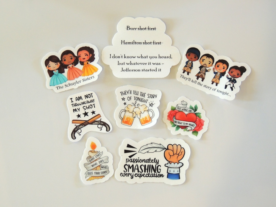 Hamilton Inspired Stickers - Etsy