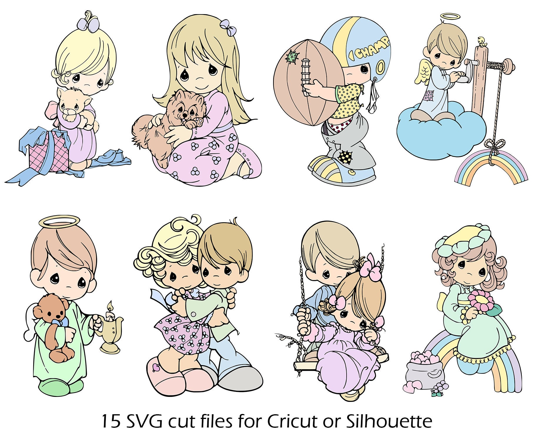 Precious moments svg Precious moments clip art | Etsy