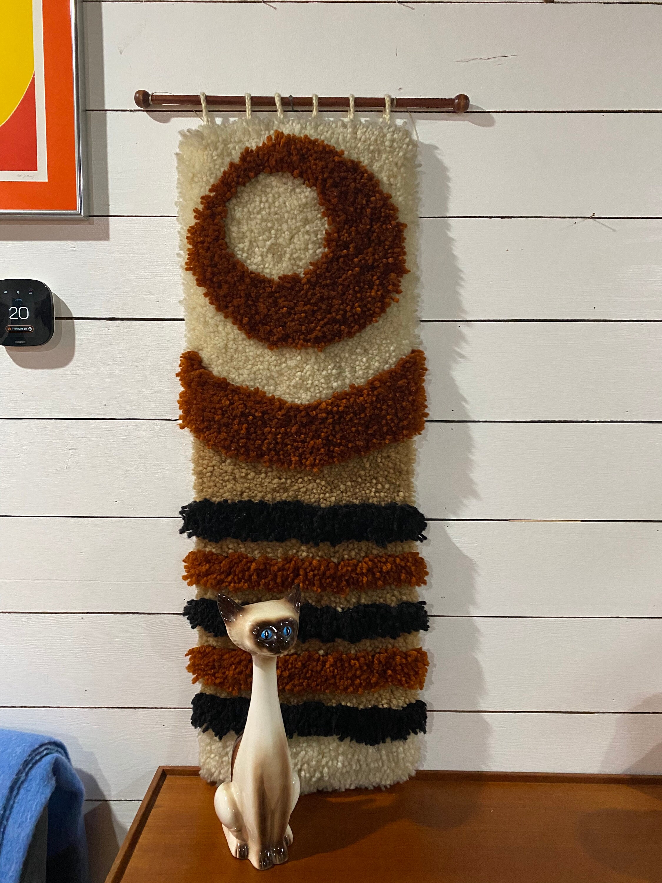 AMAZING Vintage MCM 1960s/70s Latch Hook Wall Hanging - Etsy